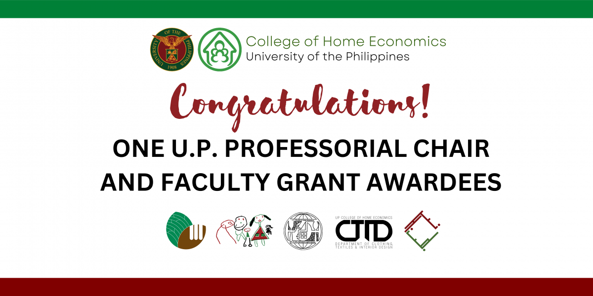 CHE congratulates the ONE UP Professorial Chair and Faculty Grant ...